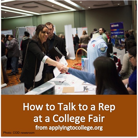 How to Talk to a Rep at a College Fair | Applying To College